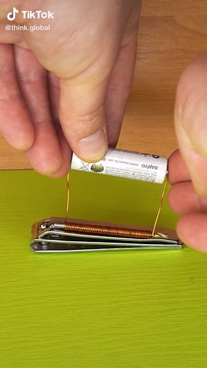 #magnet #battery #spring #cable #thinkglobal