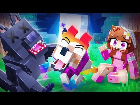 Playing as a PROTECTIVE OP RAINBOW DOG in Minecraft!