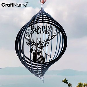 Personalized ELK Wind Spinner Metal Sign for Garden Decor, Metal Wind Spinner ELK Hanging Sign, Windspinner Outdoor Decoration, Gift for Dad - Etsy