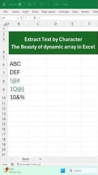 Extract Text Character‑by‑Character Excel Easy Trick