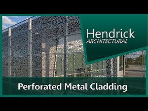 ▶ Perforated Metal Cladding - Custom Pattern - Architectural Sheet Metal Work