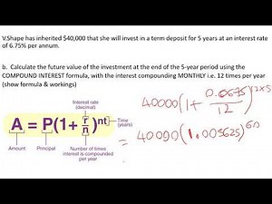 Compound Interest - calculating future value.