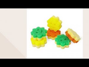 Scrub Mommy Set of (6) Power Flower Multi-Color Sponge Set on QVC