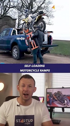 Self-Loading Motorcycle Ramps