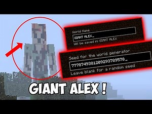 Trying out this GIANT ALEX Seed in Minecraft!!!