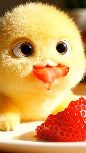 This Furry Fruit ASMR Is Too Cute 🍓 #asmr#oddlysatisfying#furryfruit#pixarstyle#shorts