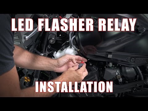 How to install an Led Flasher Relay on a Kawasaki Z800 by TST Industries