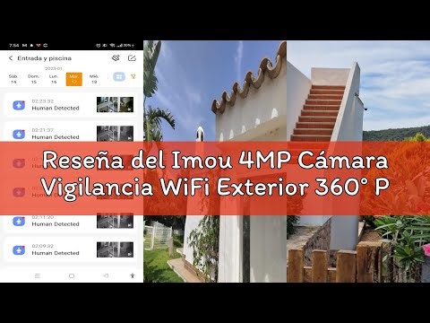 Reseña del Imou 4MP Cámara Vigilancia WiFi Exterior 360​​° PTZ, Cámara de Seguridad, Visión Nocturna