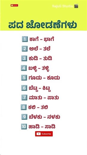 Padajoḍane Kannada | ಪದ ಜೋಡಣೆ Explained | Kannada Grammar Shorts | Learn Kannada 2025 #shorts