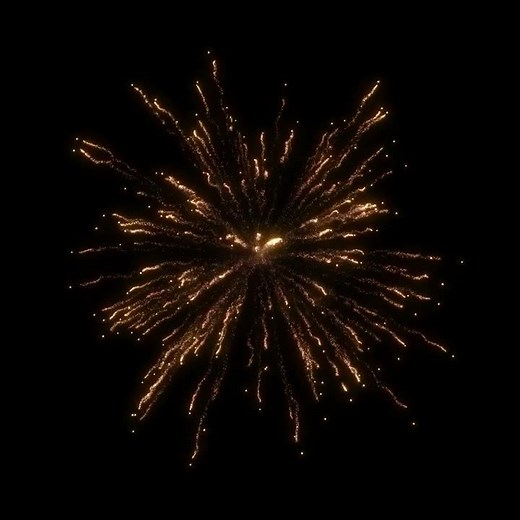 Fireworks elements for wedding party Free Alpha Channel Stock Video on Transparent Background