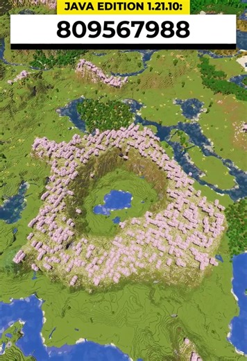 Minecraft cherry grove ring seed: Perfect circular biome