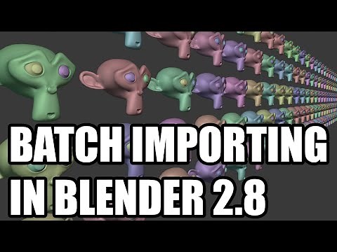 How To Batch Import Multiple BVH Files in Blender 2.8