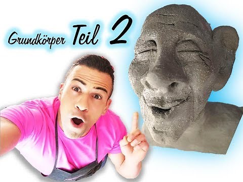 Sculpting Demonstration DIY Knetbeton Kopf " (Teil 2)