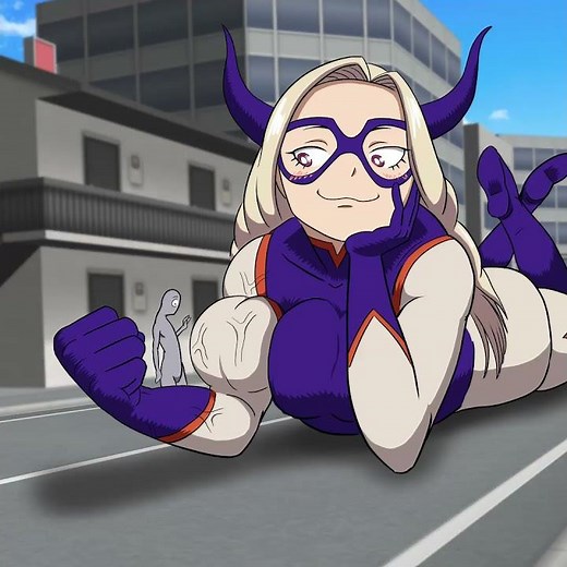 Female Muscle Growth: Mt. Lady flexes for a fan