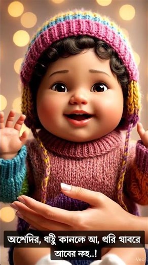 🌸 কিউট AI বেবি হেসে বলে “লাইক, সাবস্ক্রাইব, কমেন্ট করুন!” 🥰 #ASMRBaby