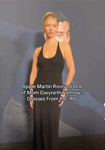 The Apple doesn’t fall far from the tree. Tap the link above for all the details on the gown #AppleMartin wore for tonight’s #MartySupreme premiere.