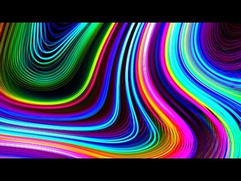 Trippy Technicolor Loops + Lofi Triphop Beats • [4K 1HR] Psychedelic Visuals