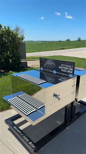 Iowa Customs on Instagram: "**PETERBILT TOOL BOX REPLACEMENT**- Our #IowaCustoms Full Tool Box is a great addition to your #Peterbilt rig! Crafted and manufactured with 304 # 8 Stainless Steel and engineered to withstand years of use. Installation utilizes existing brackets on your truck. Contact your dealer with the link in our bio! #DrivenToBeBold #Truckupgrade #Peterbilt"