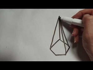 Dibujar una pirámide pentagonal