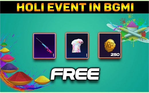 How to get rewards from the new BGMI Happy Holi event?