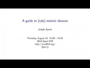 ICM2014 VideoSeries IL6.1: Joseph Ayoub on Aug14Thu