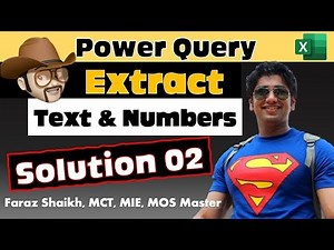 Extract Number & Text from a Cell in Excel | Solution 02 by Power Query