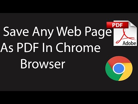 How To Save Any Web Page As PDF in Chrome browser ?