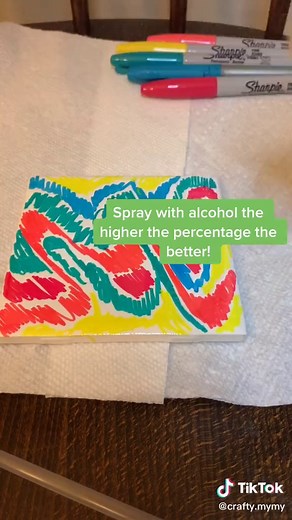 Sharpies and alcohol coasters? What? #learnontiktok #tiktokpartner #diy #stayhome #craft