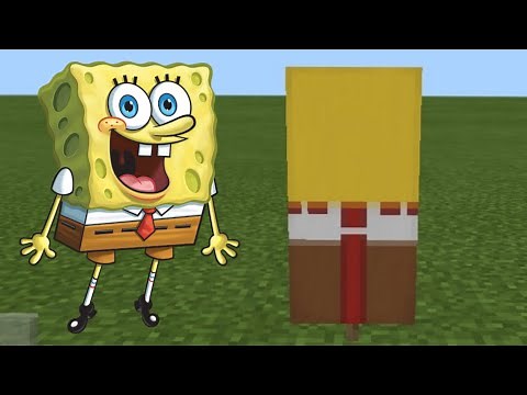 How to make a spongebob banner in minecraft ‪@steveee01‬ please comment on this video