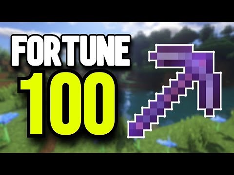 How to Get a Fortune 100 Pickaxe in Minecraft (Quick Tutorial)