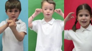 Children interpreting sign language: inclusion and creativity