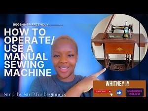 How to Use a Sewing Machine | Manual butterfly sewing machine for Beginners