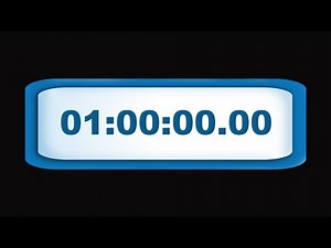 Countdown CLOCK 1 HOUR ( v 140 ) TIMER with sound effect ticktack + alarm! 4k