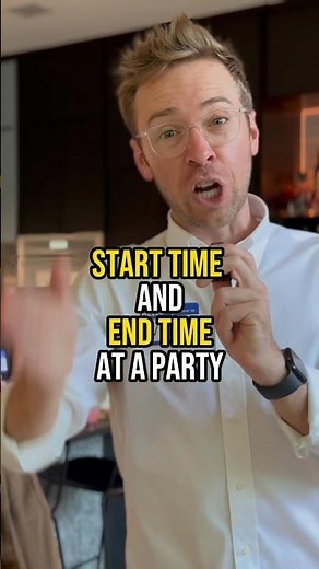 Set a START and END time for your party #eventplanning #eventplanner #party #networking #tips