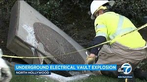Electrical vault blast scatters concrete, blows out windows at North Hollywood apartment building
