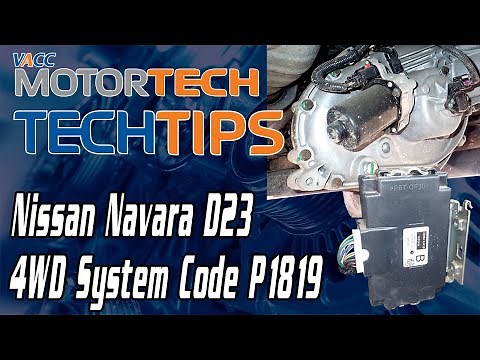 Nissan Navara D23 4WD System Code P1819