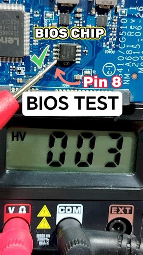 Stop Replacing ICs! Test the BIOS First - No Power Laptop? Test This 3.3V Line NOW #shorts