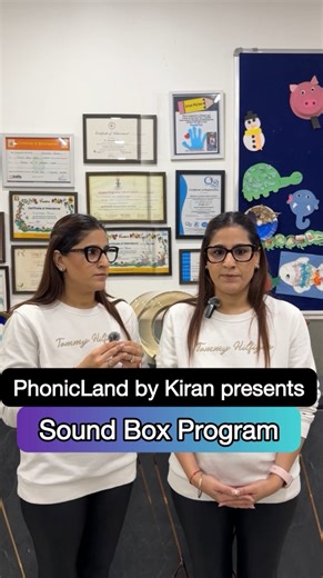 PHONIC LAND BY KIRAN SINGH on Instagram: "✨ Give your child the strongest start in reading & spelling! ✨ Introducing our Sound Box Program — a Jolly Phonics–based beginner course designed specially for young learners to master letter sounds in a fun, engaging & stress-free way 🎶✏️ 👶 What your child will learn: • Clear sound recognition & blending • Early reading confidence • Correct pronunciation & phonemic awareness 🎨 What makes this program special: ✔️ Interactive online classes ✔️ Craft ki
