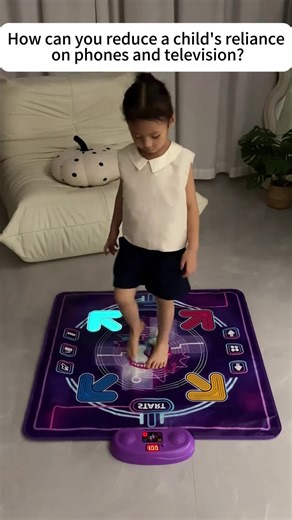 Interactive Dance Mat for Kids 4-8, Light-Up Arrows, Bluetooth, 4 Modes, Rechargeable #KidsDanceParty #InteractiveToys #DanceMatFun #ActiveKids #sporttoy #toyforkid