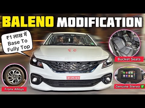 Baleno Sigma Base to Top Modified With Price ✅ Baleno Base Model to Top Model Modification