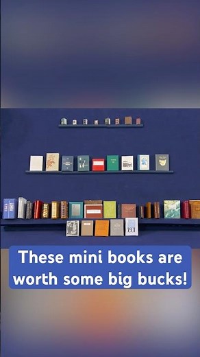 She found this Mark Twain mini book collection for just $35! #MiniatureBooks #BookCollector