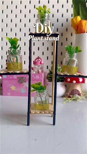 Diy stand plant #viralshort #shorts #diy #crafing #plantstand #handmade