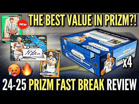 THESE BOXES ARE LOADED (HUGE ADDITIONS)! 😱🔥 2024-25 Panini Prizm Basketball Fast Break Box Review
