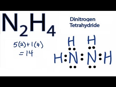 N2H4 Lewis Structure - How to Draw the Lewis Structure for N2H4