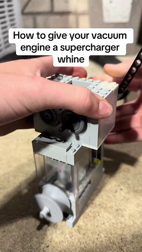 You can use any turbine not just superchargers . . #legovacuumengine #tutorial #supercharged #legoengine