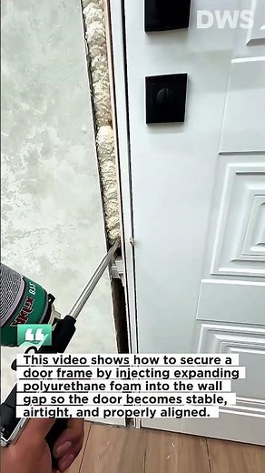 Fix Door Gaps Fast with Expanding Foam – Simple Home Repair Trick!