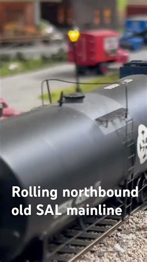 Approaching the crossing Ho scale freight train