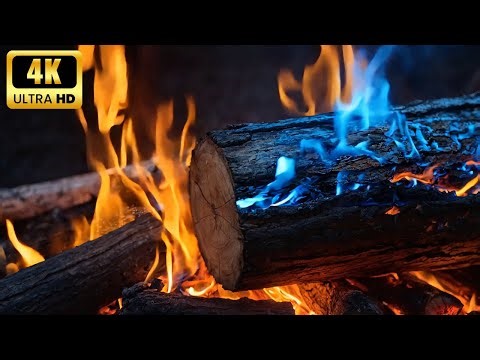 🔥 Relaxing Winter Fire Sounds with Crackling Logs for Sleep, Study and Holiday Atmosphere V1