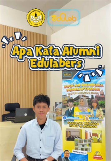 Testimoni nyata dari alumni Edulab! 🎓 “ Kelas Nyaman✅” “ Personal Consultant ✅” “Tes Minat Bakat Akurasi >90%✅” “Pengajar Kompeten✅” “Pendekatan Personal & Akademis✅” “Evaluasi Try Out✅” Belajar bareng mentor berpengalaman dan kompeten bikin persiapan ujian jadi lebih fokus & terarah. Alumni EDULAB Ka @ilham_rdtsyh Saat ini kuliah di UNSOED mengambil Fakultas Kedokteran ✨ Yuk, sekarang giliran kamu merasakan pengalaman belajar di Edulab! 🚀 Boleh nih tanya-tanya dulu bisa hubungi: ☎️ Kak Nilam 