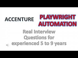 Accenture Playwright Automation Python Interview Questions for 5 to 9 yrs - Testing Labs A to Z
